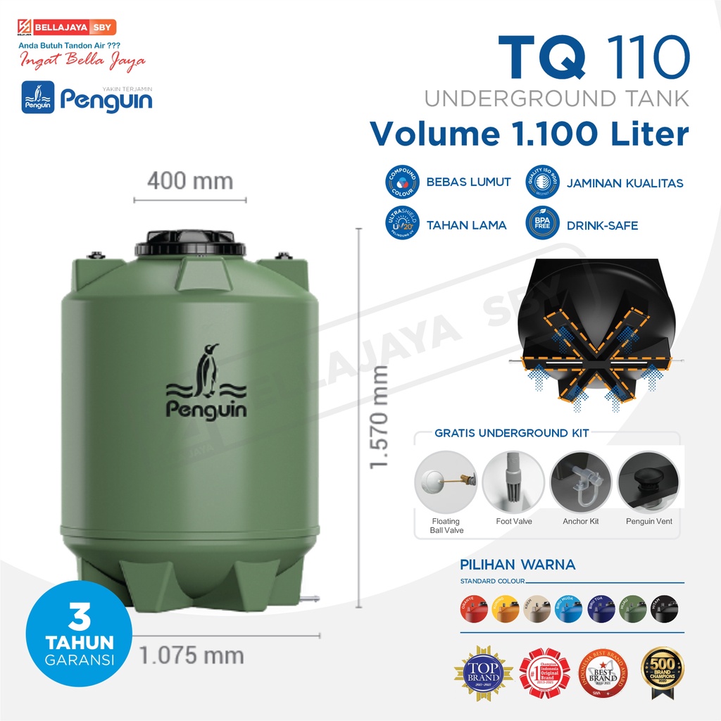 Jual TANDON TANAM PENGUIN TQ 110 UNDERGROUND TANK NOTA | Shopee Indonesia