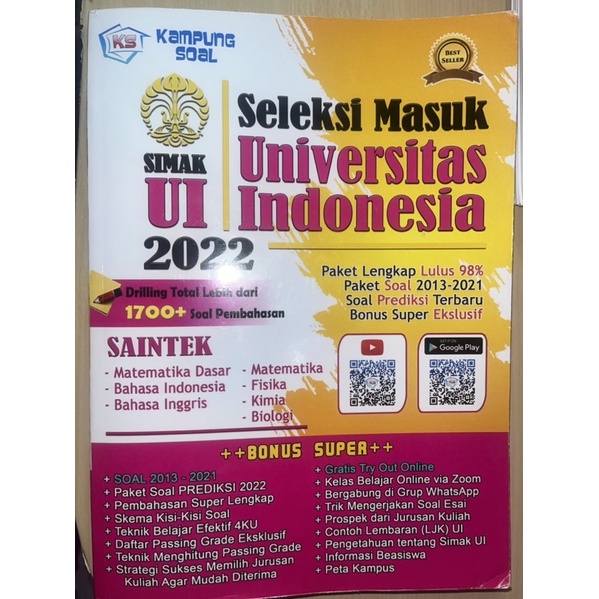 Jual Buku Latihan Soal Simak UI (preloved) | Shopee Indonesia Jual Buku Latihan Soal Simak UI (preloved) | Shopee Indonesia