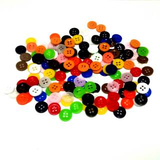 Jual COD WARNA WARNI (144 PCS) Diameter 11 mm Kancing Kemeja Lubang 4 ...