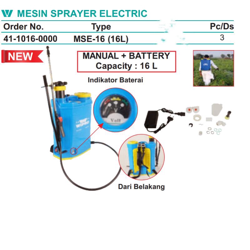 Jual Mesin sprayer electrick wipro MSE-16 | Shopee Indonesia