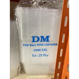 Jual Thinwall box DM 1000ml / box container merk dm Indonesia|Shopee ...
