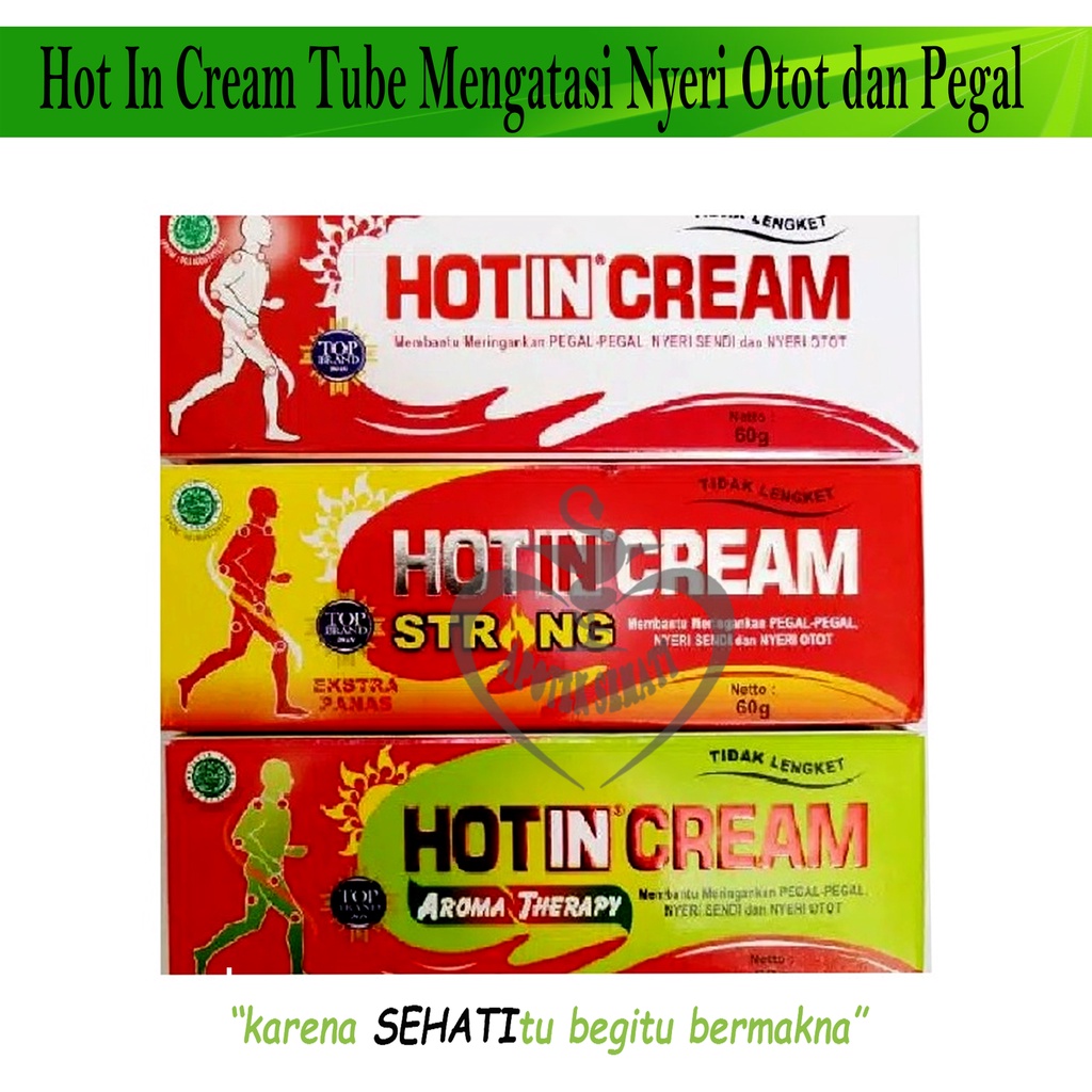 Jual Hot In Cream Tube Krim Mengatasi Nyeri Otot dan Capek Pegal ...