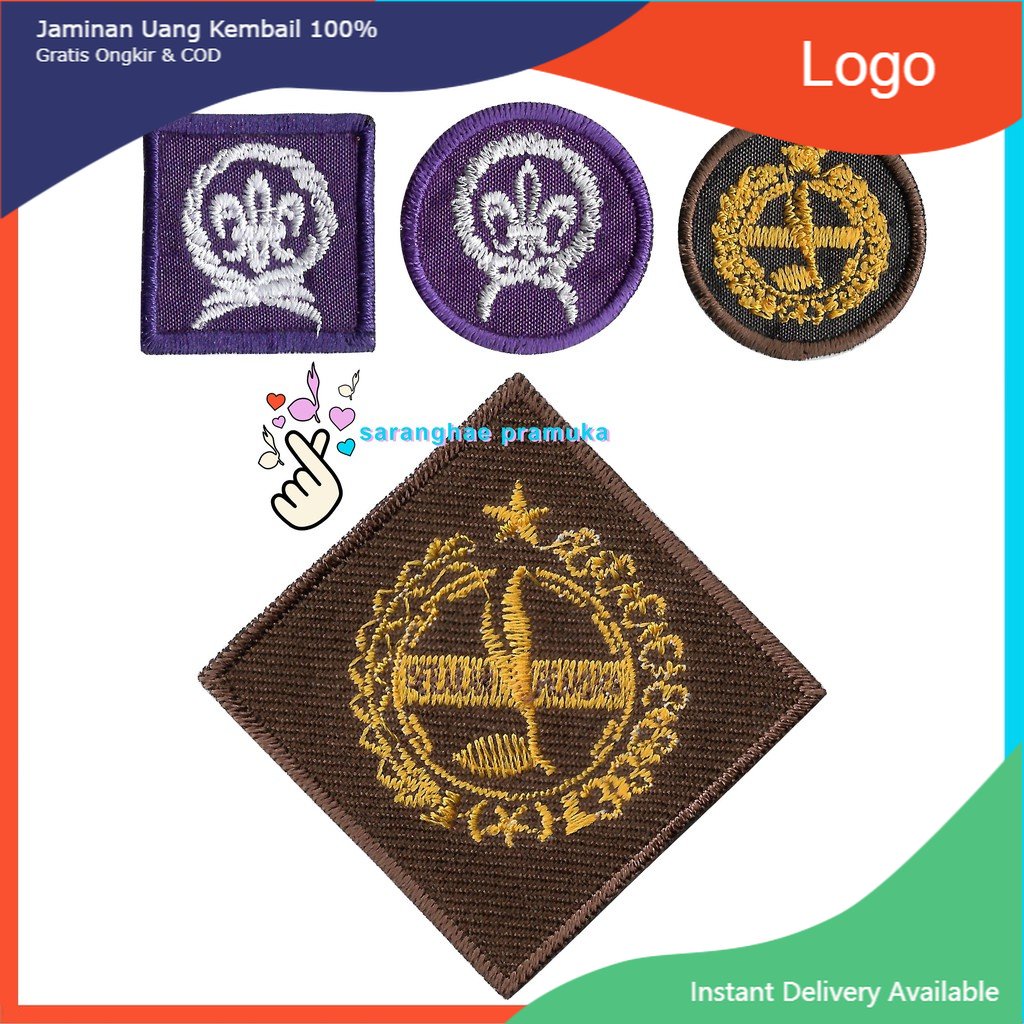 Jual Ready Bet Kitri Bedge Seragam Logo Atribut Pramuka Bordir Semarang ...