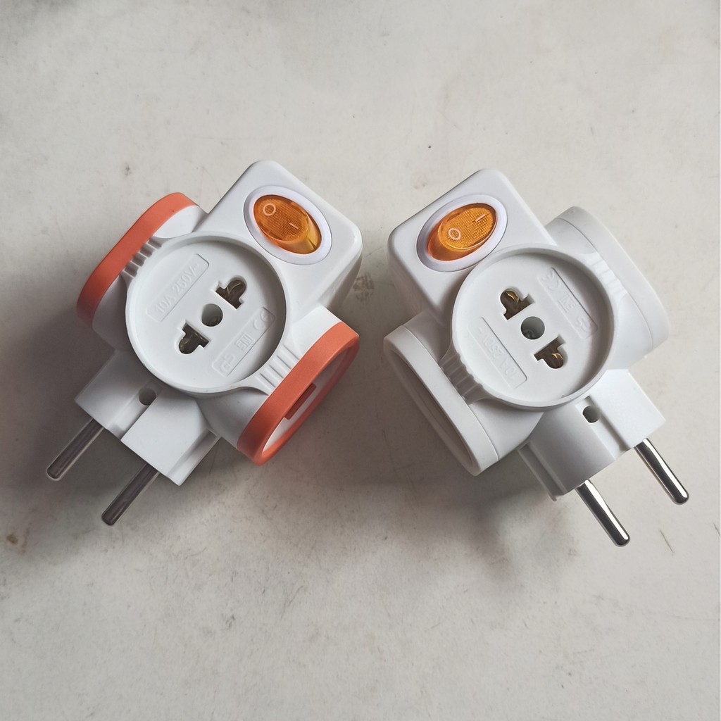 Jual Adapter T Arde Saklar Sambungan Colokan Listrik steker On/Off ...