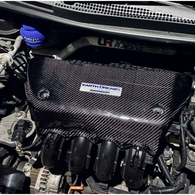 Jual COVER ENGINE BRIO JAZZ MOBILIO BRV CITY FREED CARBON FIBER CARBON ...