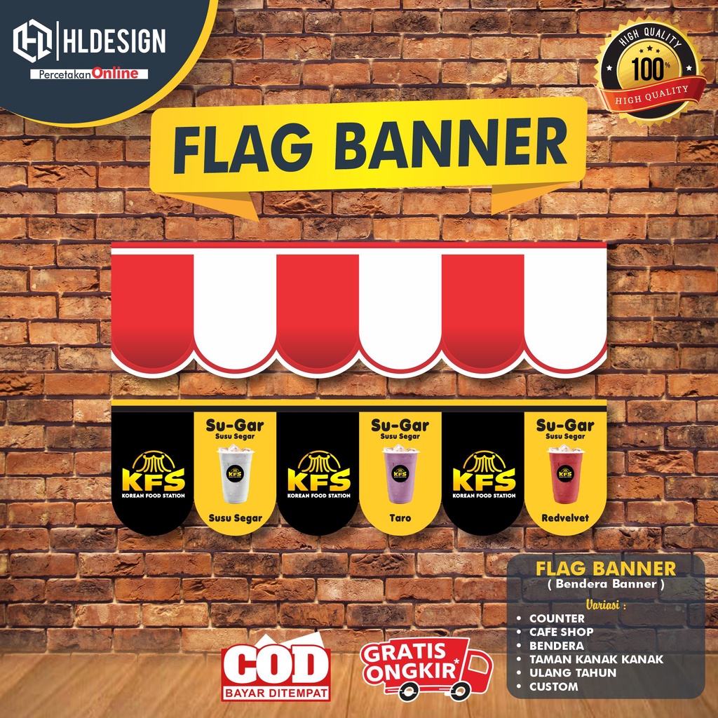 Jual BANNER BENDERA CUSTOM MURAH / FLAG BANNER CUSTOM / BANNER MOTIF ...