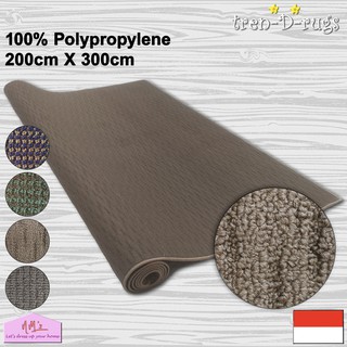 Jual Karpet Polypropylene Polos Lantai Ruang Tamu Tidur Permadani ...