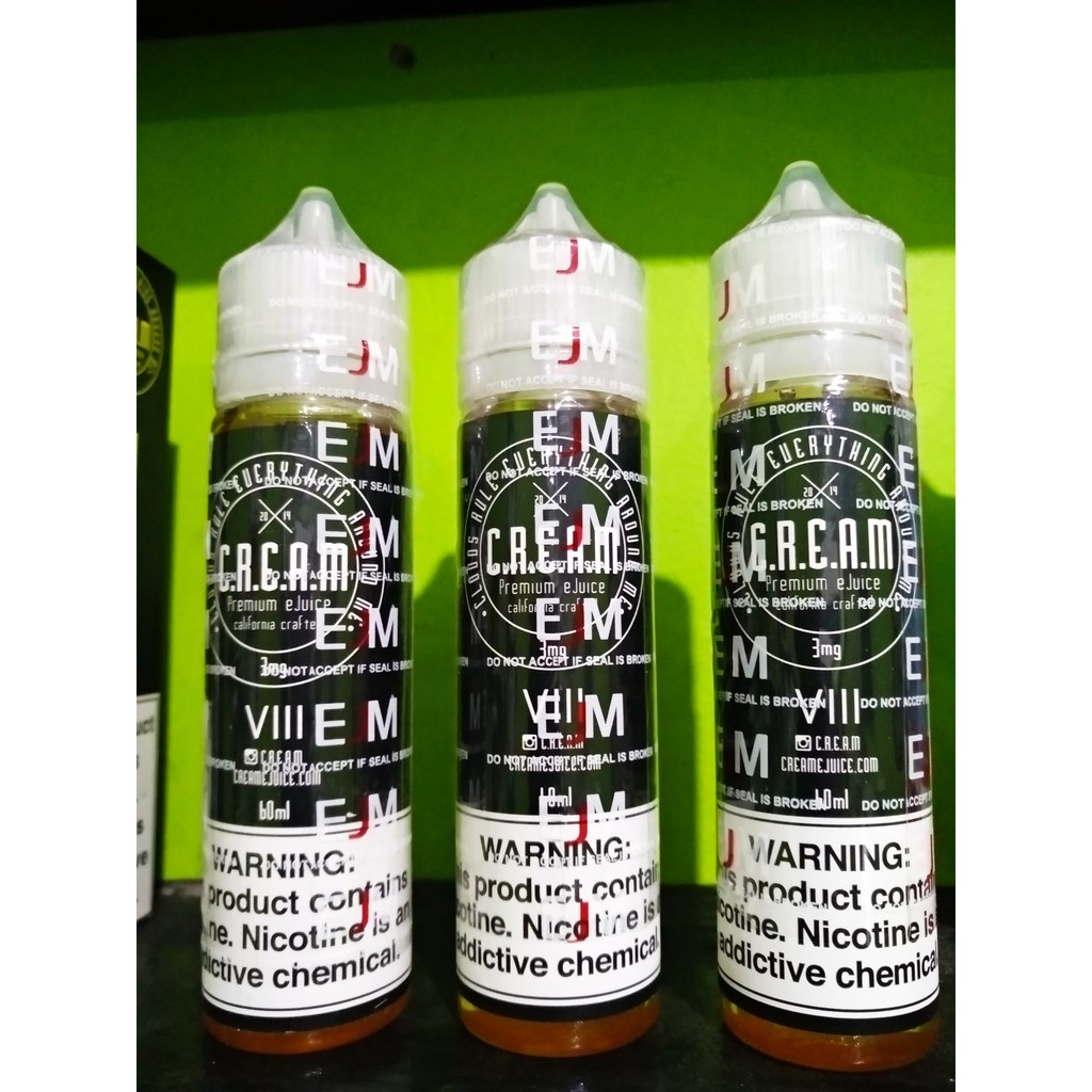 Jual Cream VIII Liquid Premium USA by EJM 60ml 3mg C.R.E.A.M Indonesia ...