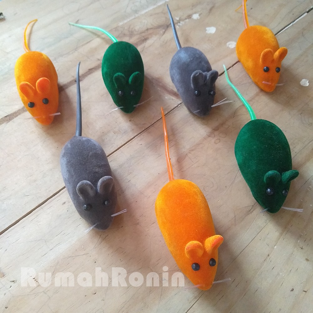 Jual Mainan kucing | Tikus mainan | Tikus-tikusan | Tikus plastik ...