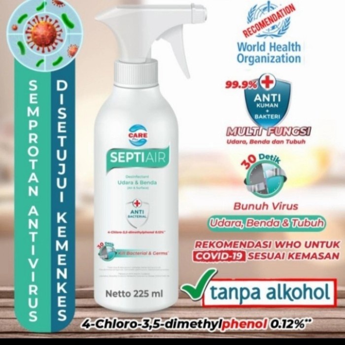 Jual Contact-Cleaner- Care Plus Septiair 225Ml Desinfectant Spray ...