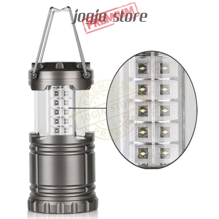 Jual Lampu Lentera Camping 30 LED Lampu Emergency Waterprrof + Solar Cell | Shopee Indonesia