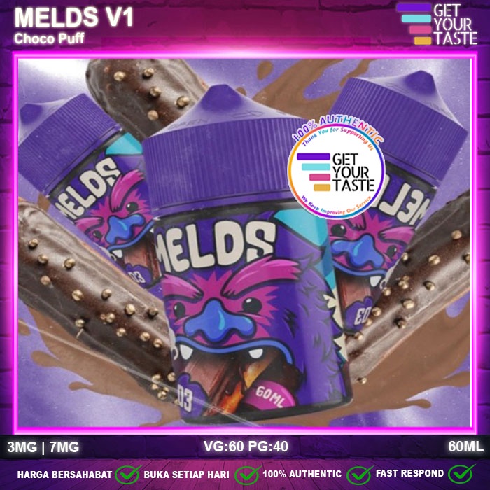 Jual Liquid Melds V1 Choco Puff 60ML by Union Labs x Steve Distribution ...