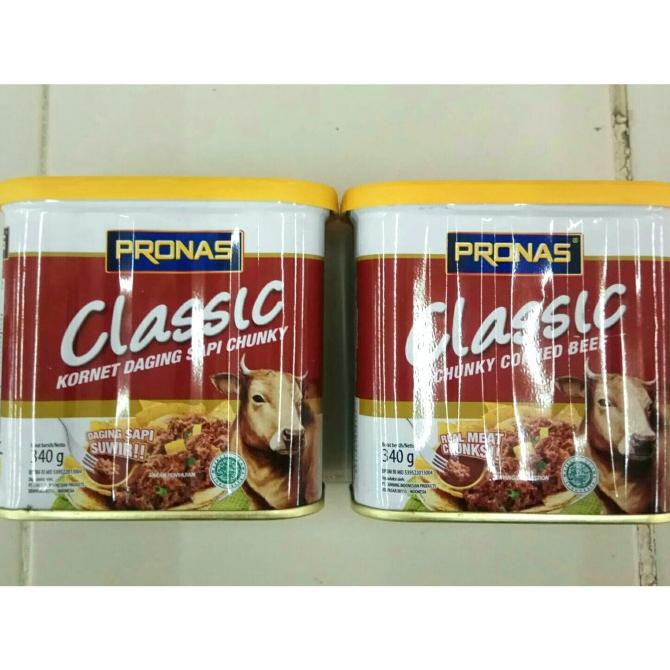 Jual Pronas Classic Kornet Sapi Chunky (340 gr) | Shopee Indonesia