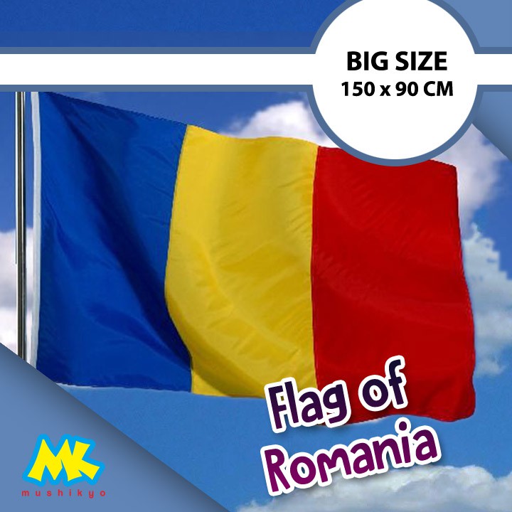 Jual Bendera Rumania / Romania Flag - ukuran besar | Shopee Indonesia