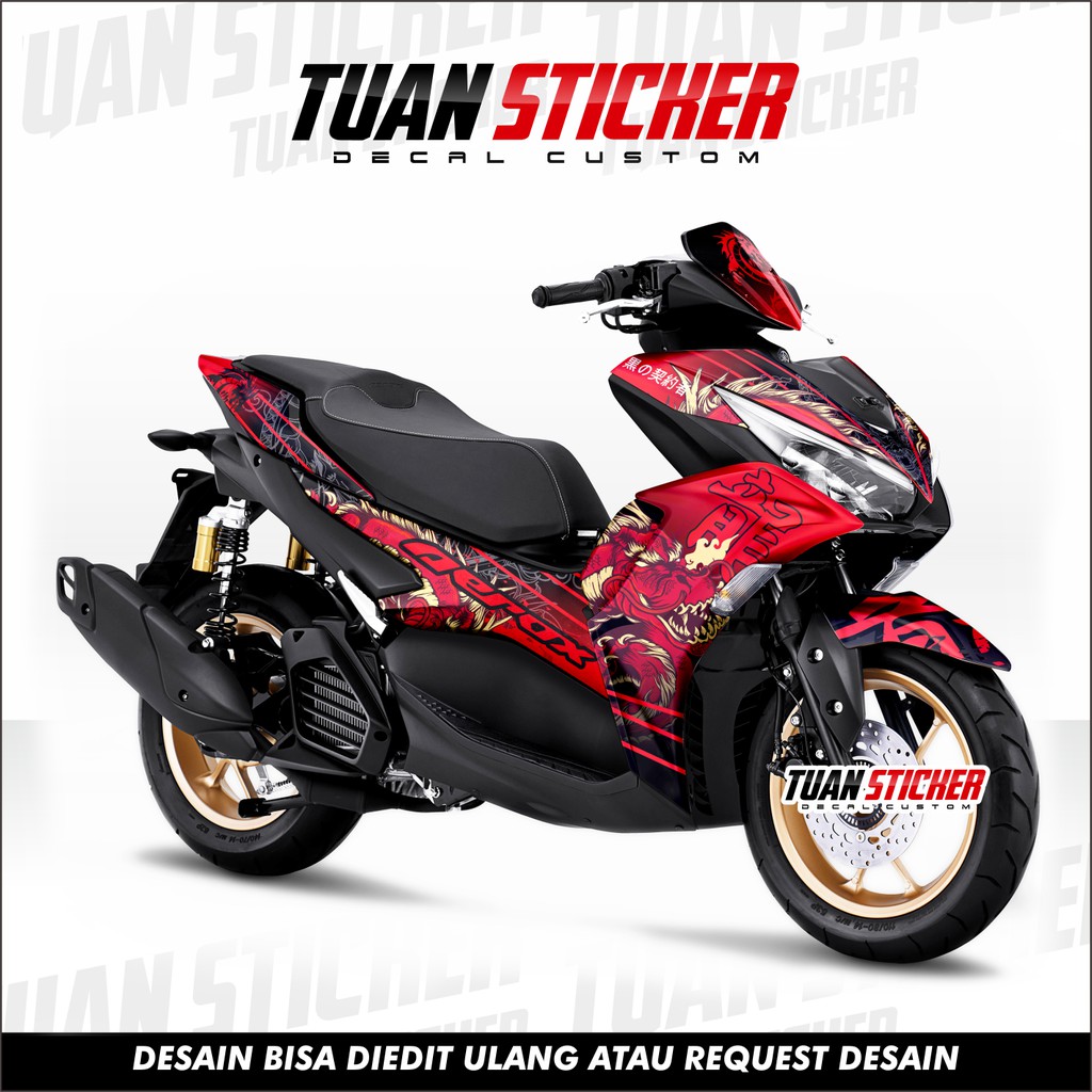 Jual Stiker aerox Striping Decal All New Aerox 155 Connected full body ...