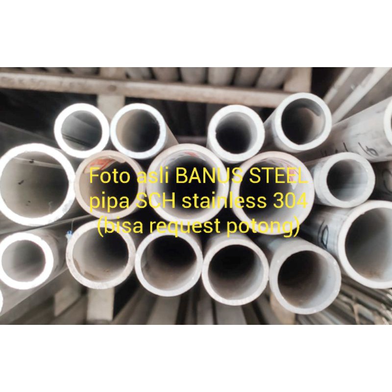 Jual Pipa schedule 10 stainless 304 welded 3/4" inch ( OD 27,2 mm ...