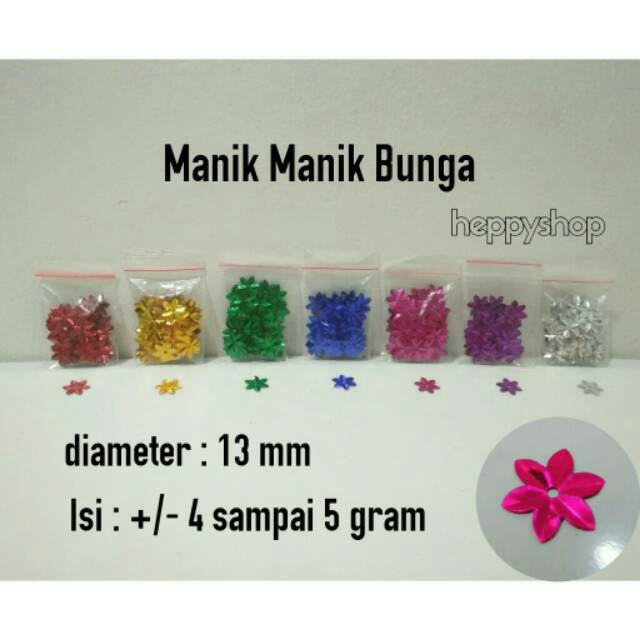 Manik Manik Bunga, Kerajinan Tangan Payet | Shopee Indonesia