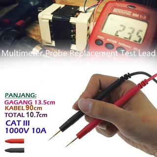 Jual Kabel Multimeter Ujung JARUM Test Lead Probes Avometer Multitester ...
