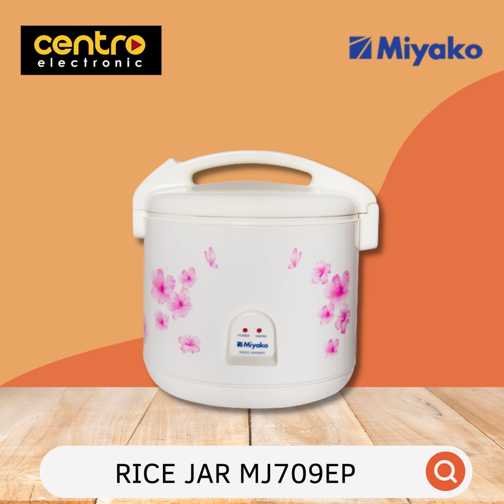 Jual MIYAKO RICE JAR / MAGIC WARMER KAPASITAS 7 LITER MJ709EP | Shopee ...
