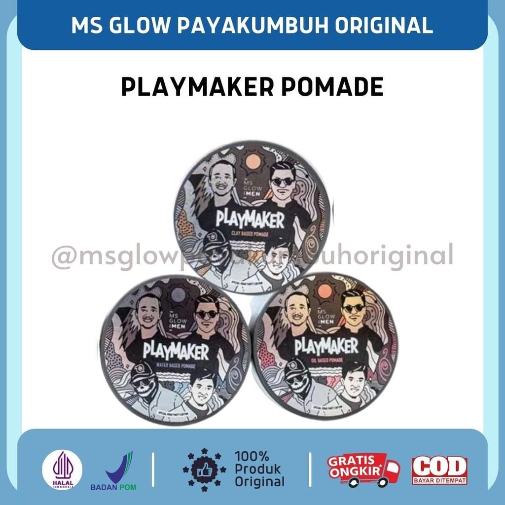Jual PLAYMAKER POMADE MS GLOW For Men | Shopee Indonesia