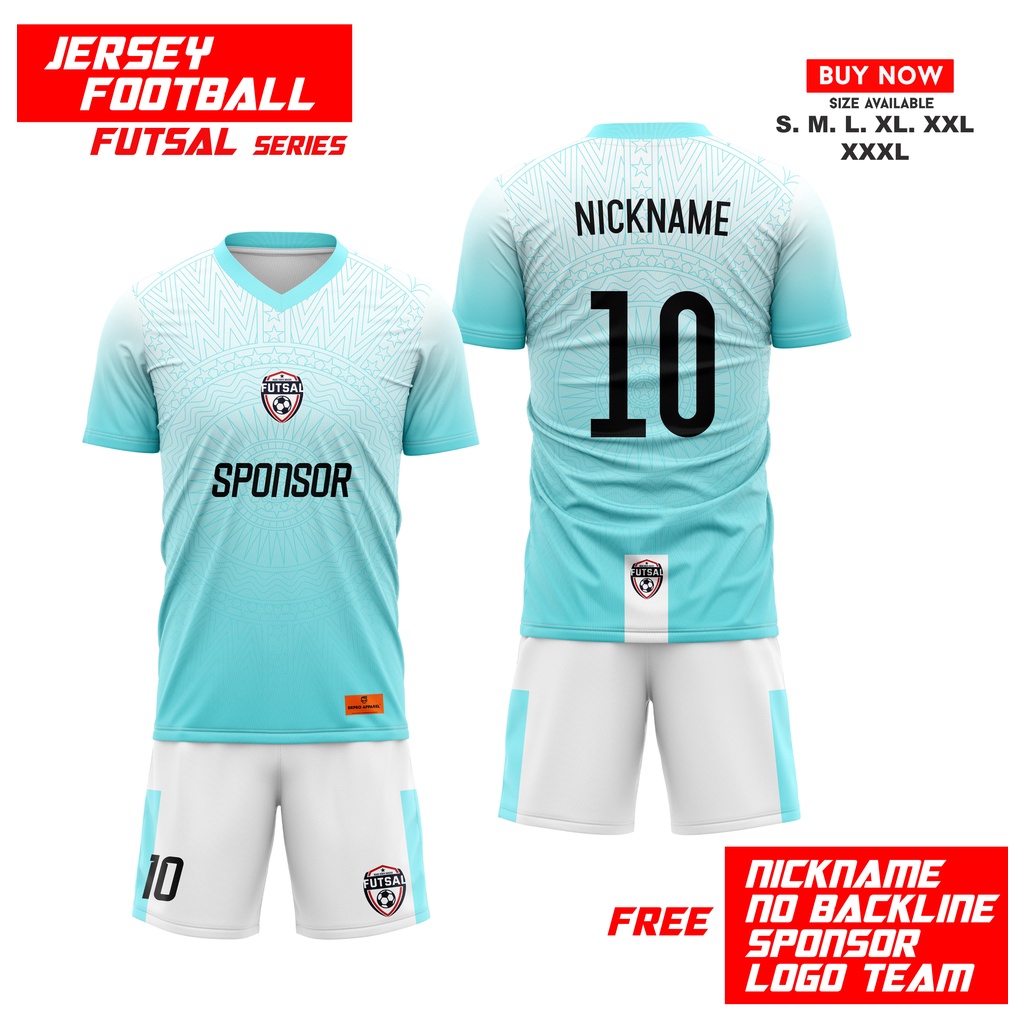 Jual JERSEY BOLA FUTSAL CUSTOM NAMA LOGO DAN SPONSOR - JERSEY futsal ...
