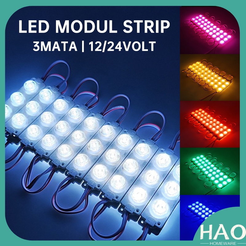 Jual LAMPU LED MODUL STRIP 3MATA/ MODUL MATA TIMBUL / 3030 SMD 7520 12V ... Jual LAMPU LED MODUL STRIP 3MATA/ MODUL MATA TIMBUL / 3030 SMD 7520 12V ...