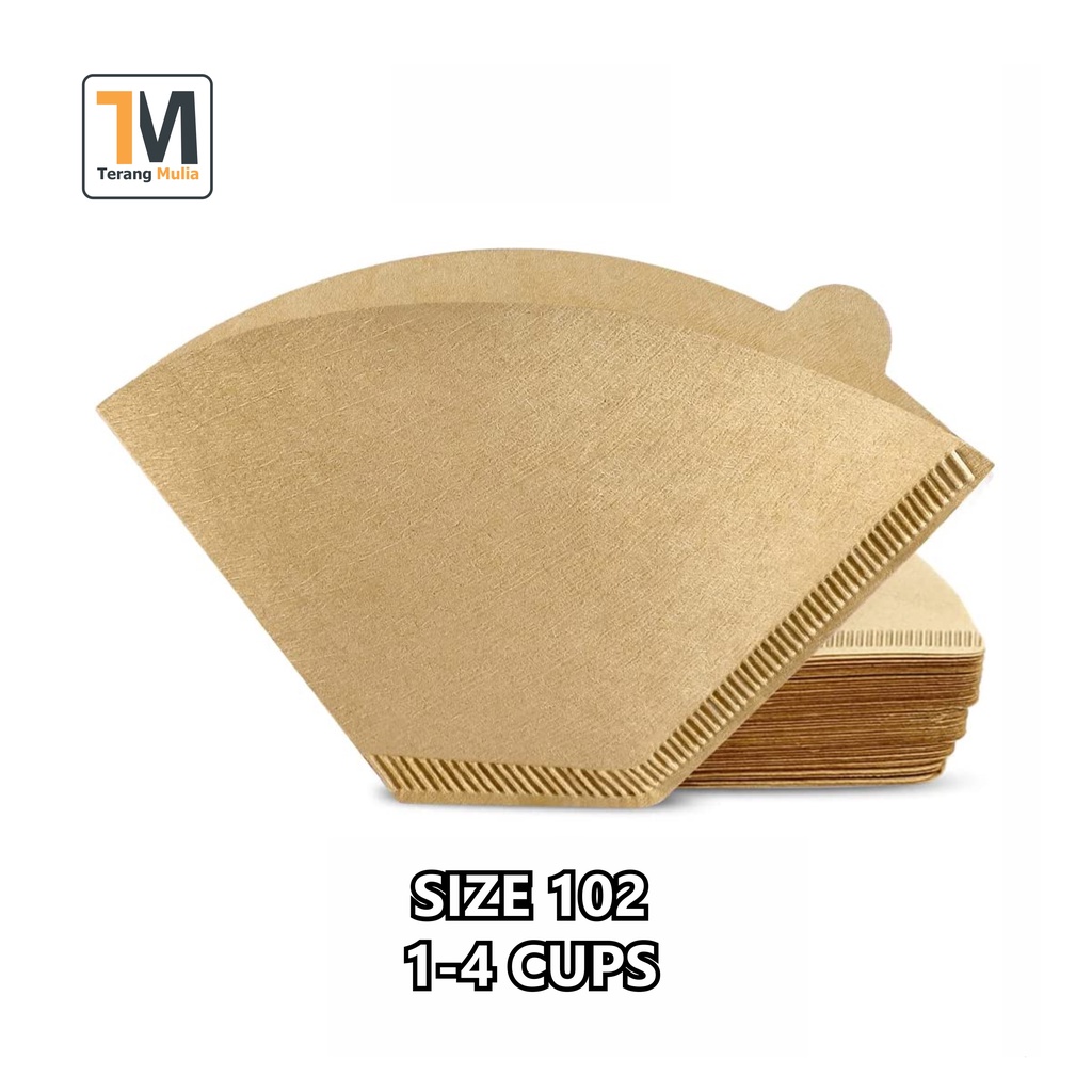 Jual Paper Filter Flat Bottom 102 Filter Kopi 100pcs Saringan Kertas ...