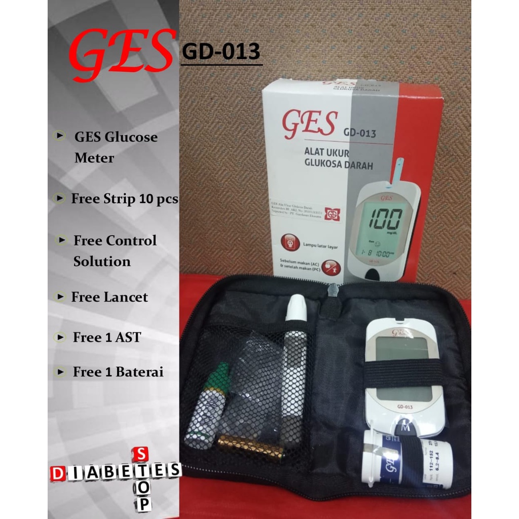 Jual Paket Alat dan Strip Gula Darah GES | Shopee Indonesia