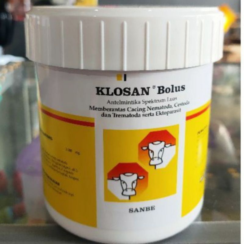 Jual Klosan 42 bolus Obat Cacing Sapi Kerbau Kuda Spektrum Luas ...