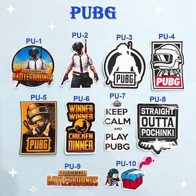 Jual Sticker / Stiker Game PUBG Indonesia|Shopee Indonesia