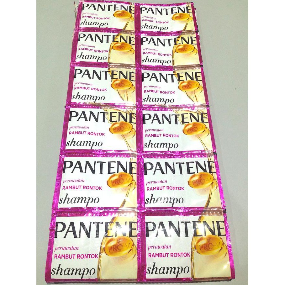 Jual shampoo Pantene Shampo Sachet Perawatan Rambut Rontok 12x10ml ...