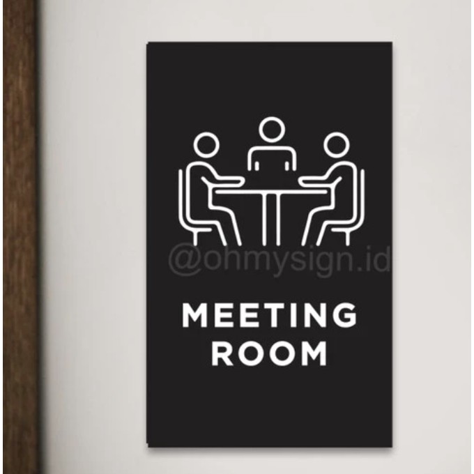 Jual SIGN AKRILIK MEETING ROOM | ACRYLIC SIGNAGE RUANG MEETING PRINTED ...