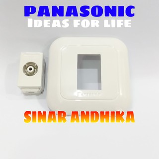 Jual MODUL / JACK TV + FRAME PUTIH PANASONIC WEJ 78019+WEJ 2501 ...