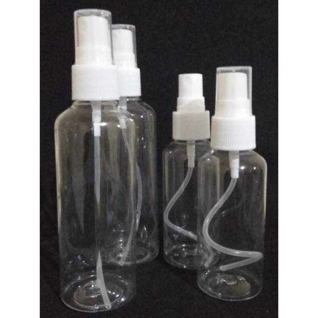 Jual Botol spray / botol spray 100ml / botol bening / botol plastik ...