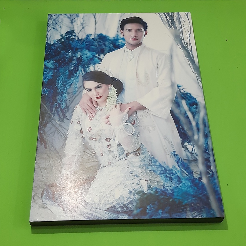 Jual Paket Cetak Foto Blok List Hitam Media Papan / Kayu MDF Ukuran 18R ...