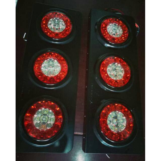 Jual Lampu Stop LED Bulat Volvo Kombinasi Merah Putih/Stop Lamp LED ...