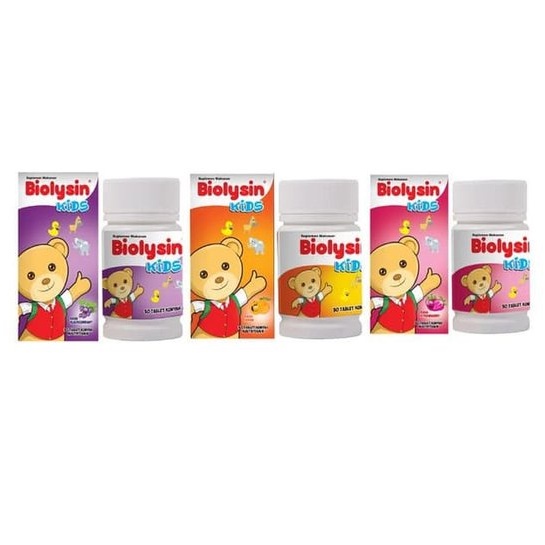 Jual BIOLYSIN KIDS BOTOL 30 TABLET | Shopee Indonesia