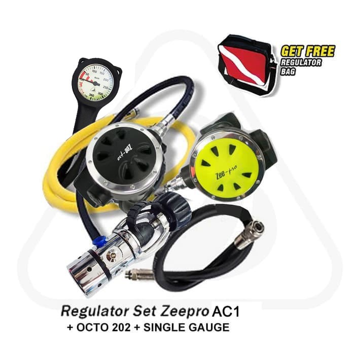 Jual Complete Set Regulator Selam Scuba Dive First Second Stage Octopus ...