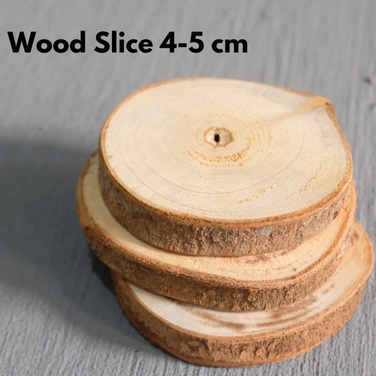 Jual wood slice / potongan kayu kecil 4-5cm IMPODIO props photo ...