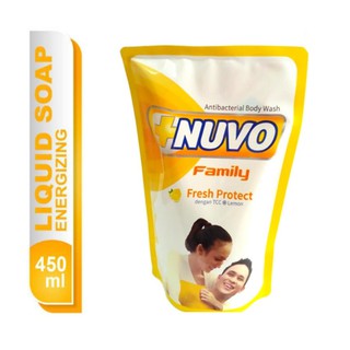 Jual NUVO FAMILY Sabun Mandi Cair Lemon Pouch 400ML | Shopee Indonesia