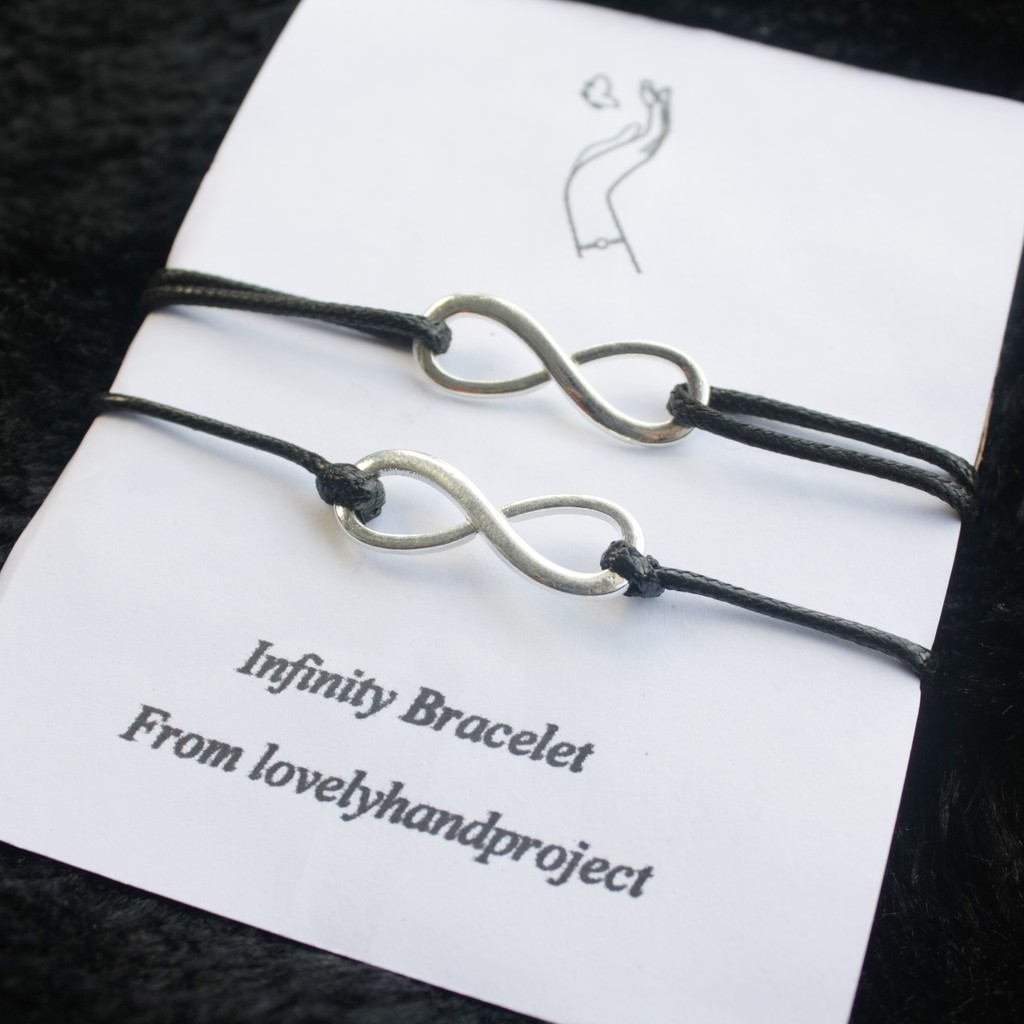 Gelang Tali infinity Korea Waterproof & Satin Anti Karat Couple ...