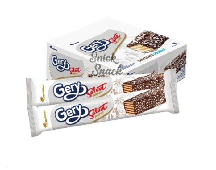 Gery Salut Saluut Wafer Coklat Kelapa Coconut Box Isi 12Pcs 12 Pcs ...