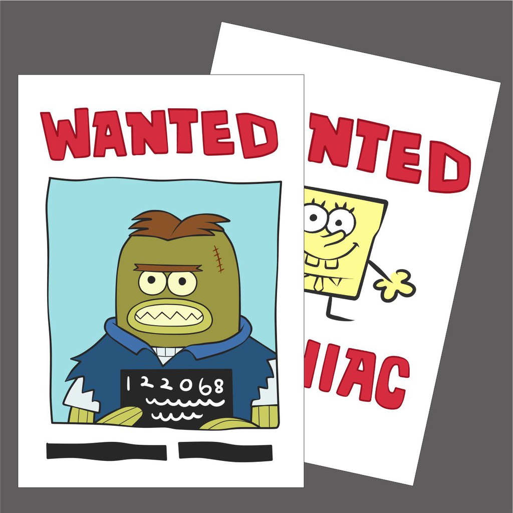 Poster Wanted Spongebob Squarepants Terlengkap - Poster Aesthetic ...