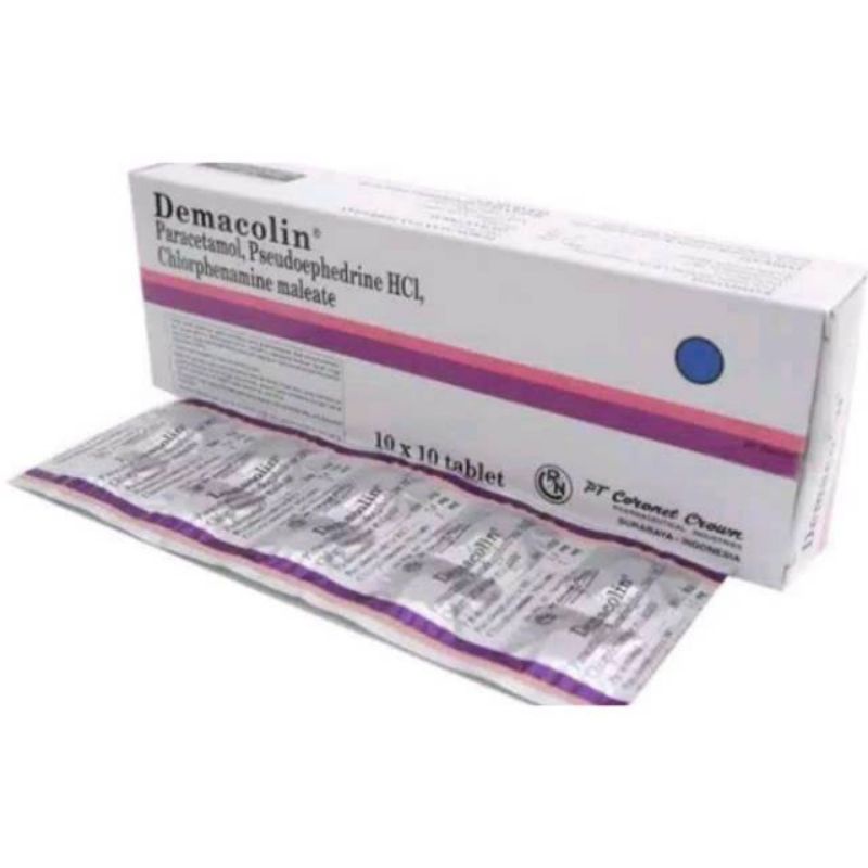 Jual Demacolin Tablet Isi 10 Tablet - Untuk Demam Flu per Strip ...
