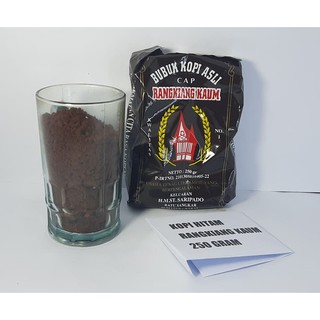 Jual Bubuk Kopi Hitam Rangkiang Kaum 250 gram - Asli Padang | Shopee ...