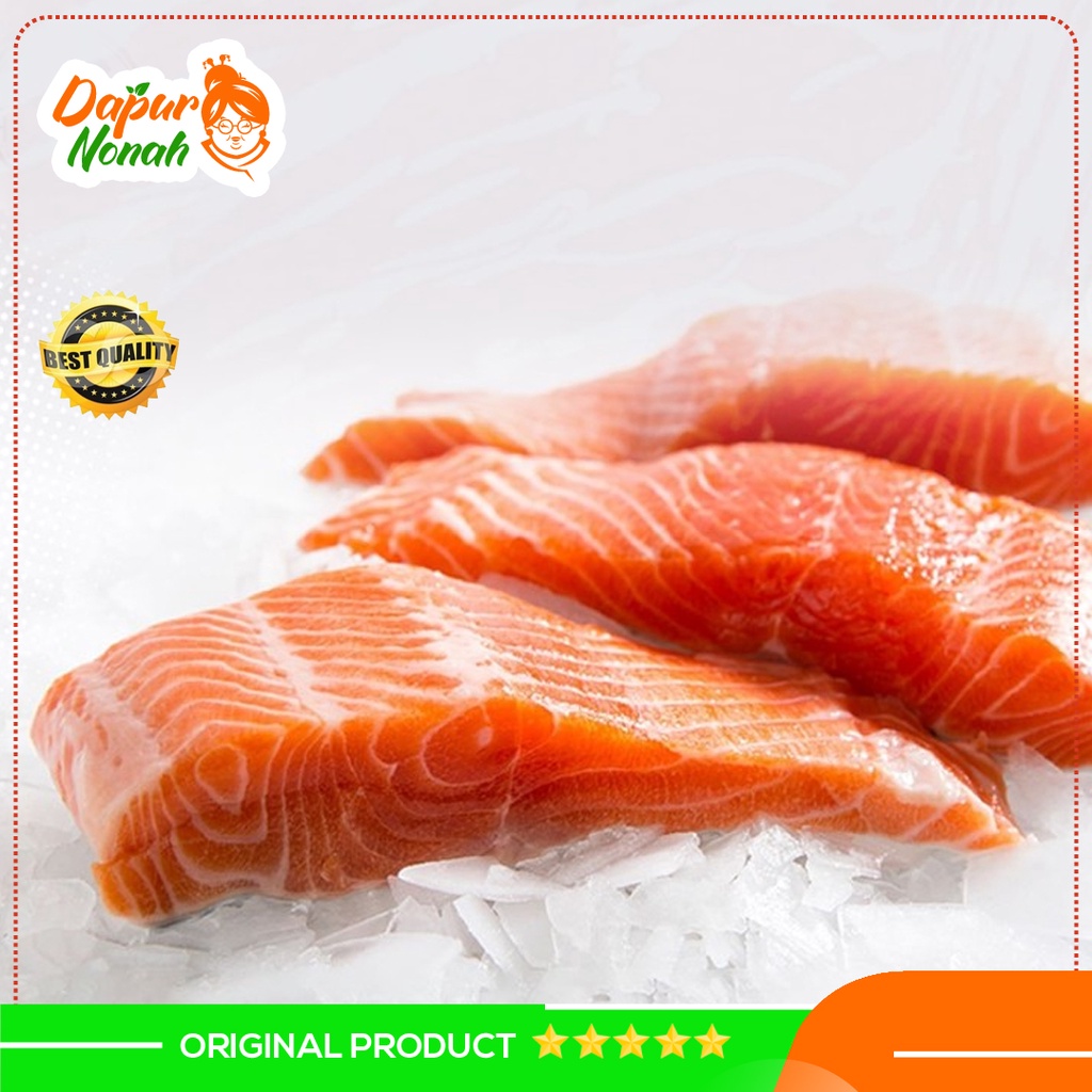 Jual Ikan Salmon Segar 200 gram - Norwegian Fresh Salmon Fish - Ikan ...