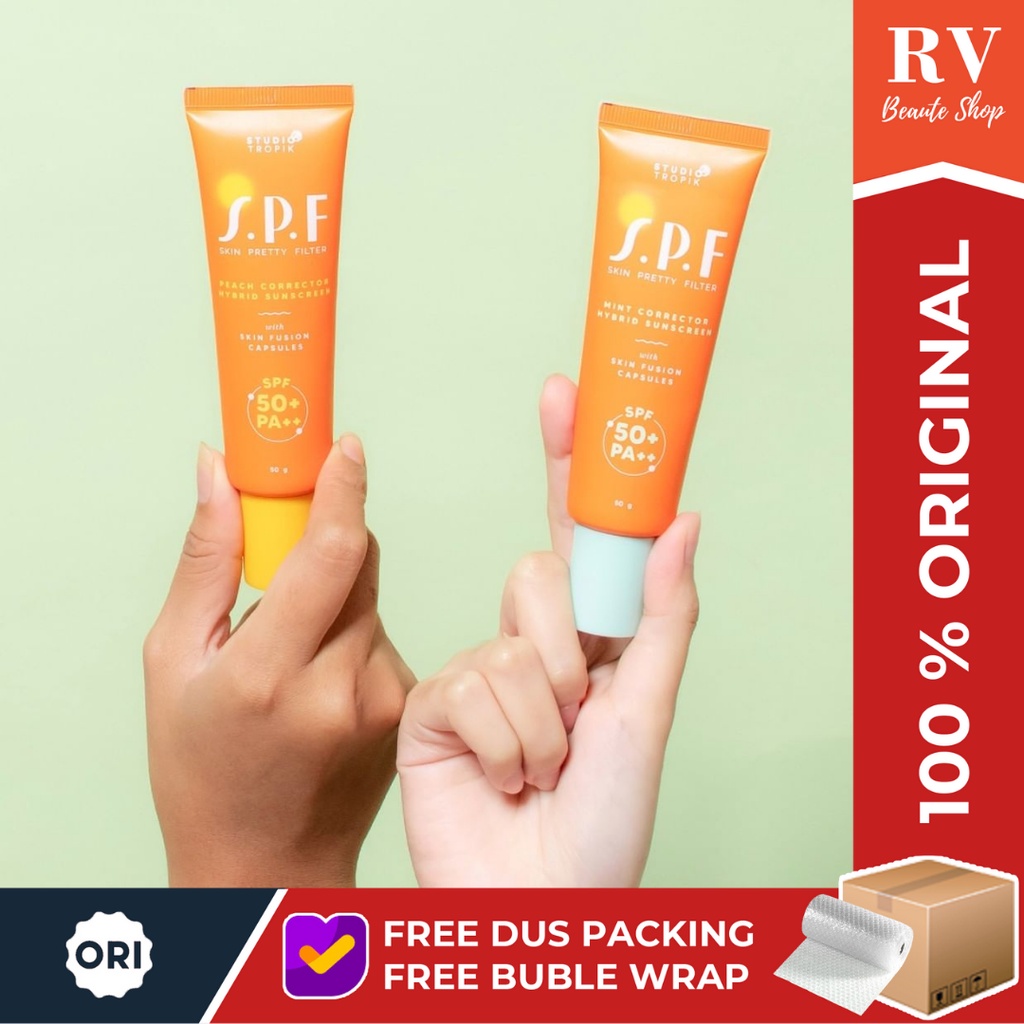 Jual Studio Tropik SPF 50+ PA++ MINT | Studio Tropik SPF 50+ PA++ PEACH ...