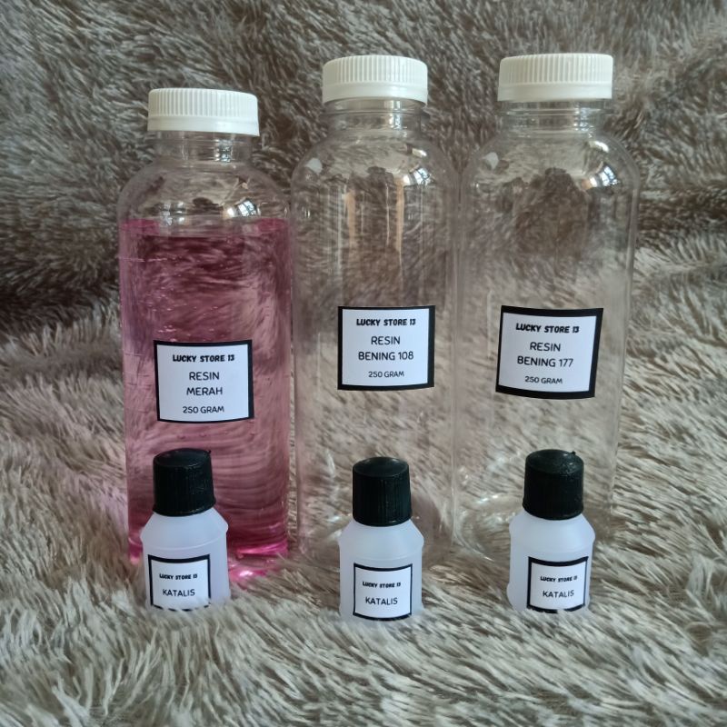 Jual RESIN BENING 108 / 177 / MERAH 250 gram + Katalis Kerajinan Resine ...