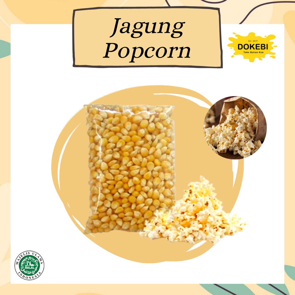 Jual Jagung Popcorn Mentah 1 KG / Biji Jagung Popcorn Pop Corn Popcron ...