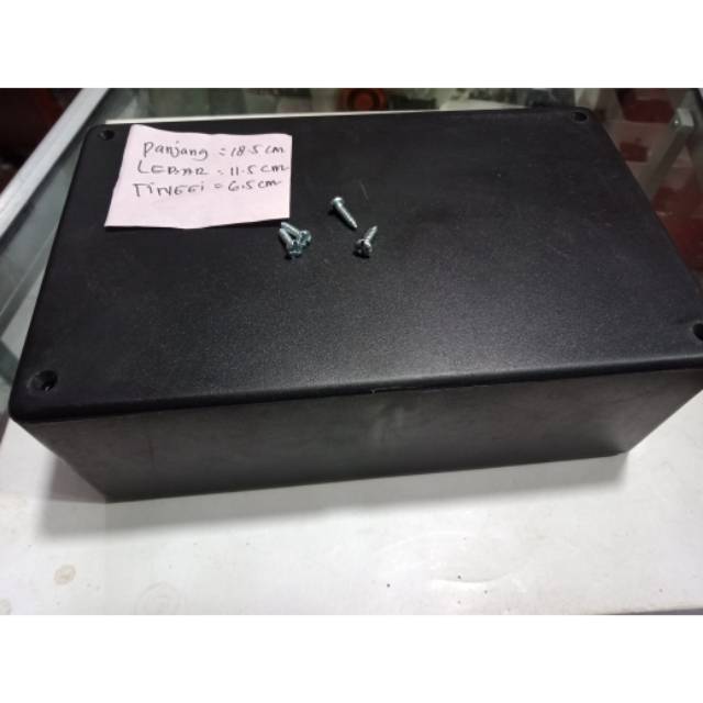 BOX POLOS HITAM / BOX PLASTIK X6 TANPA LUBANG + BONUS | Shopee Indonesia